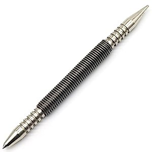 WHLLING 1/16″Dual Head Nail Setter and 3/16″Center Punch, 3500 PSI Striking Force Counter Punch Spring Nail Set