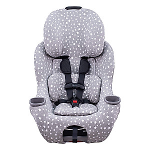 JYOKO Kids Cover Liner for car seat Compatible with Graco Extend2fit, 100% Cotton Made (White Star)