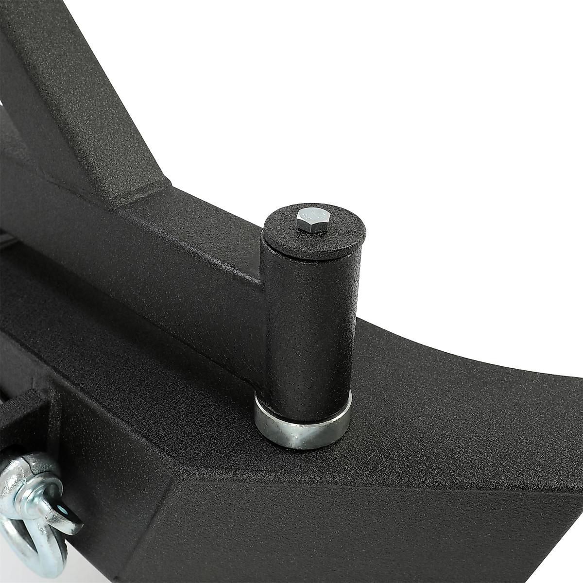 HECASA Rear Bumper Compatible with 2007-2018 Jeep Wrangler JK w/Lockable Tire Carrier w/2" Receiver w/18W High Powered LED Floodlights Steel Textured Black 2 Packages