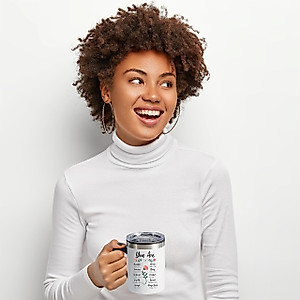 Bible Verse Mug & Gift Box, Christian Gifts for Women Faith - Inspirational Gifts for Women, Religious Gifts for Women & Spiritual Gifts For Women, Coffee Tumbler For Women & Men Catholic Gifts (14oz)