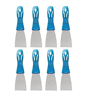 Putty Knife Scrapers, Spackle Knife, Metal Scraper Tool for Drywall Finishing, Plaster Scraping, Decals, and Wallpaper (8 Pack, 2”