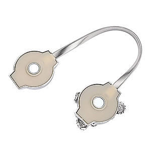 Sumnacon 2 Pcs Crystal Curtain Magnetic Tiebacks - Decorative Curtain Clips Buckle with Stretchy Wire Rope, Sparkling Drapery Holdsbacks for Home Office Decor