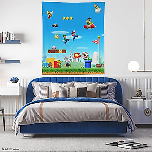 RoomMates TAP5286LG: Nintendo Super Mario Tapestry, 60 inches x 52 inches, Multi-Color