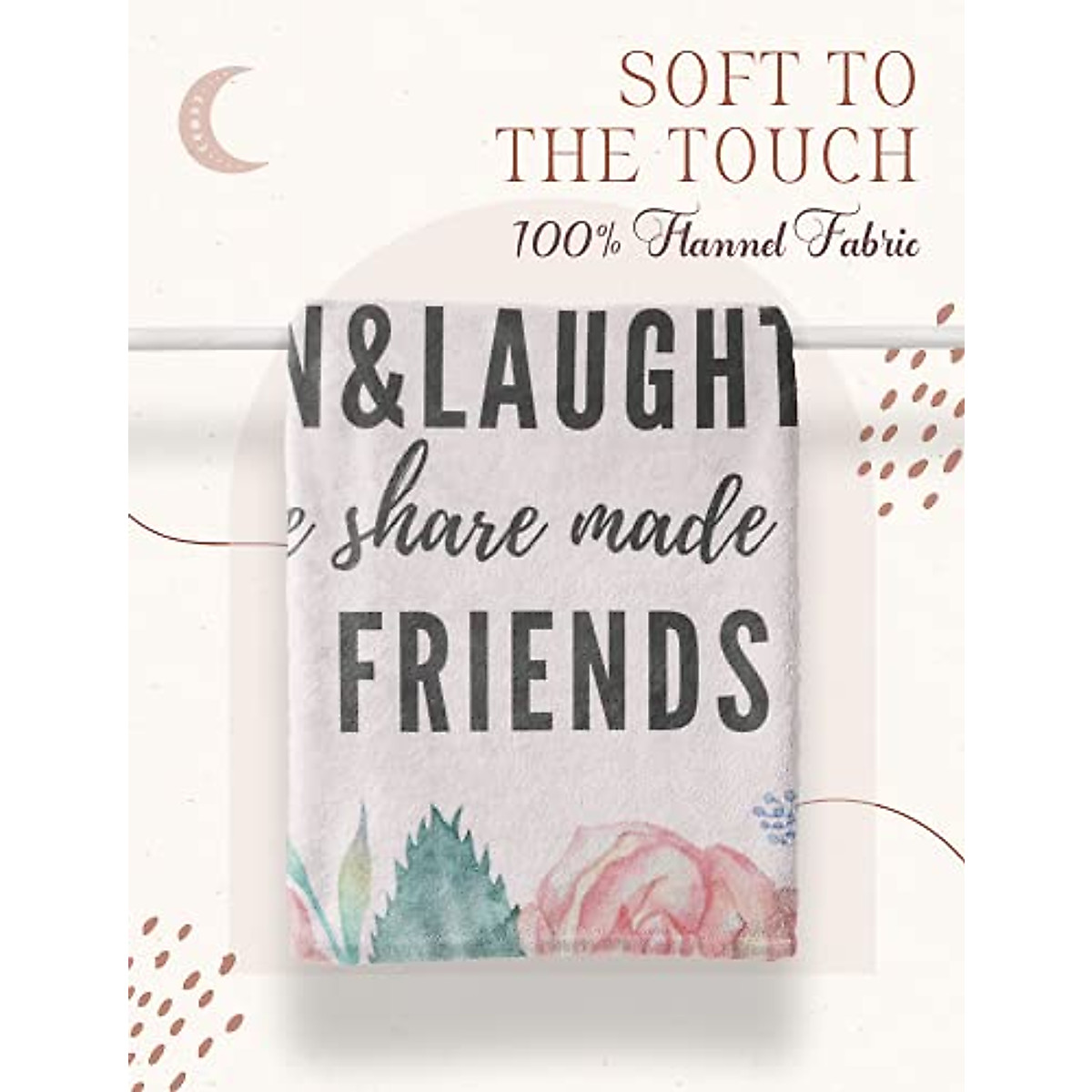 InnoBeta Coworker Leaving Gifts for Women Flannel Blankets Throws, Going Away Gift for Coworker, Leaving Farewell New Job Presents (50"x 65") - Purple