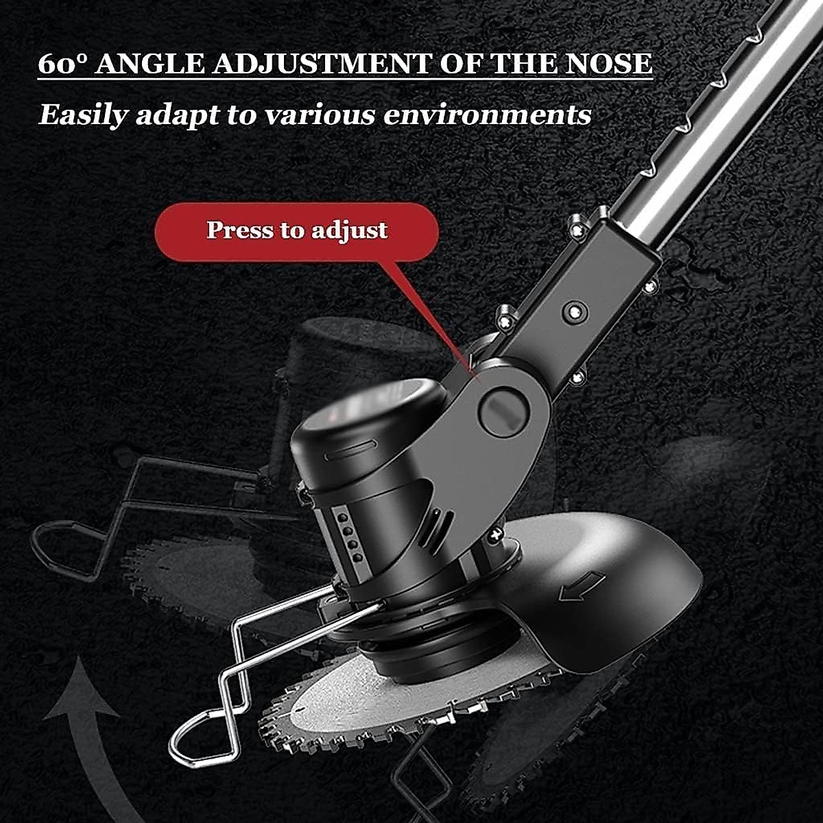 Handheld Cordless String Trimmer Weeder Small Household Electric Lawn Mower Yuanlin Multifunctional Weeder Retractable Rod 12V Lithium Battery Charger