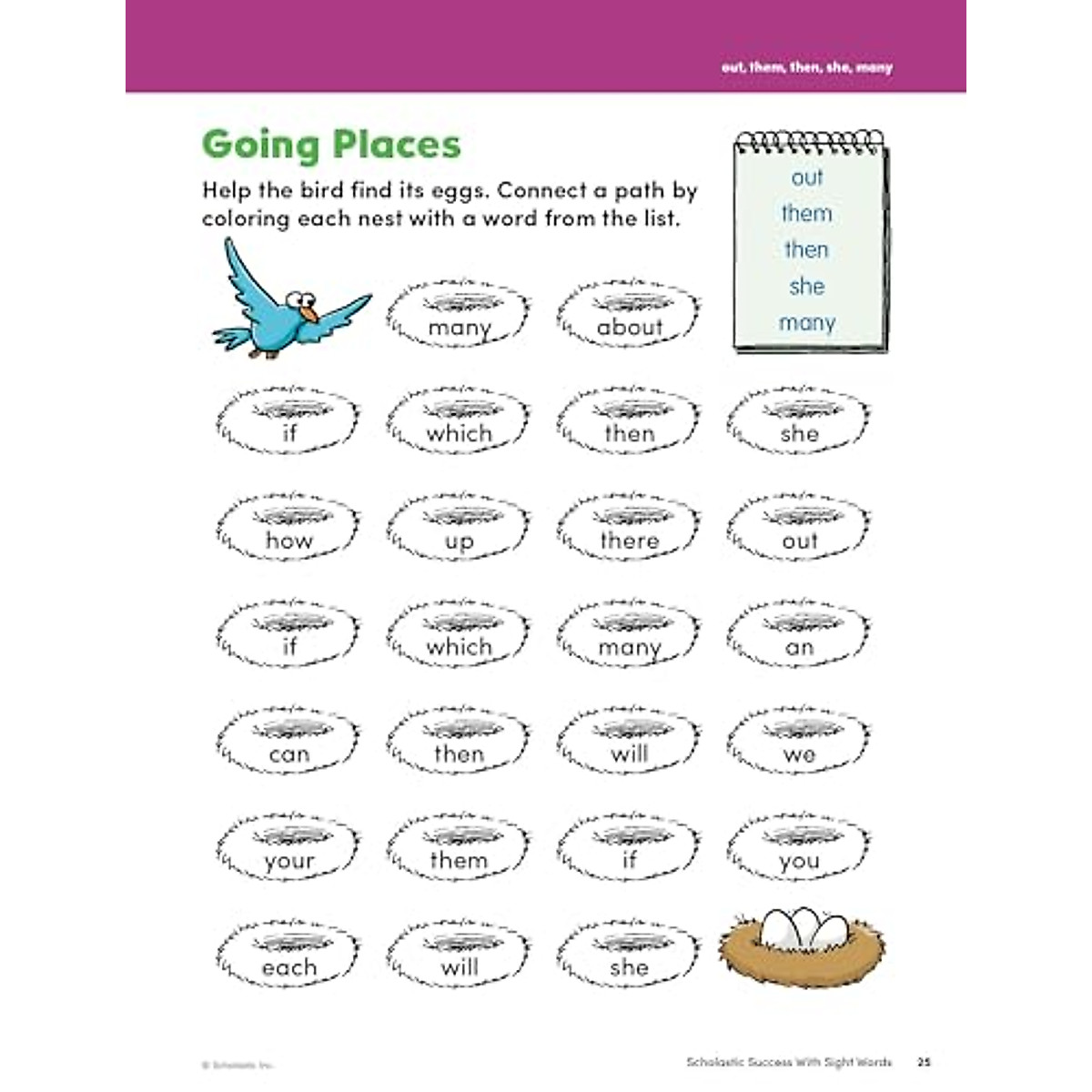 Scholastic Success with Sight Words Workbook