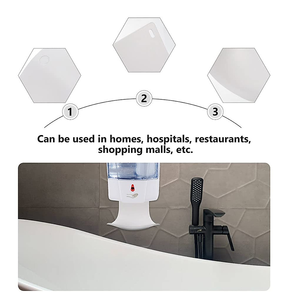 2pcs Plastic Water Tray Soap Dispenser Tray Soap Dispenser Water Tray Wall Soap Rack Dispenser Catch Tray Soap Dispenser Drip Tray Wall Mount Touchless Foam Water Drop Drinks White