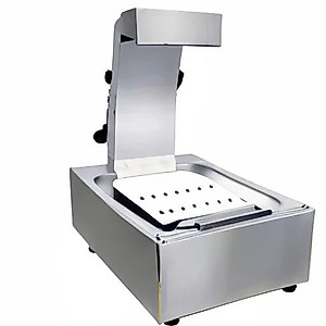 Freestanding French Fry Warmer Commercial Fries Dump Station Restaurant Heat Lamp for Food (DH-310(11"x15.74"x17.32"))