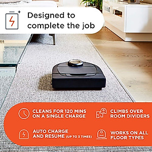 Neato Robotics Botvac D7 Connected Robot Vacuum - Laser Navigation, Wi-Fi Connectivity, Ideal for Corners, Pet Hair, Carpets & Hard Floors
