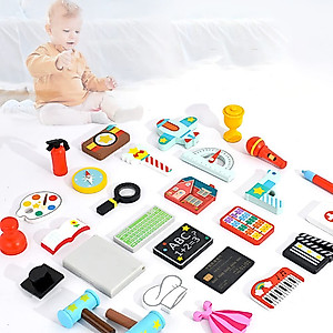 Chinese Zhuazhou Korean Doljanchi Zhuajiu Set 【29 Pcs】 抓周 Divination Game Chinese Traditional Gifts 1 Year Old Birthday Set Toys Doljanchi Items Dohl Korean Birthday Ceremony 1st Korean Birthday