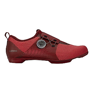 SHIMANO SH-IC500W Women's High Performance Indoor Cycling Shoe, Red, 5-5.5 (EU 37)