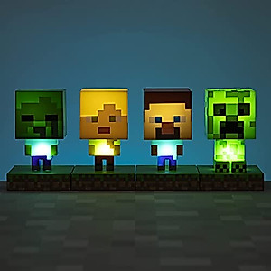 Paladone Minecraft Steve Icon Light Collectible Figure | Officially Licensed Minecraft Bedroom Decor