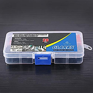 Glarks 20 Pair 30AMP Quick Disconnect Power Terminals Connectors, Red Black Quick Connect Battery Connector Modular Power Connectors Set