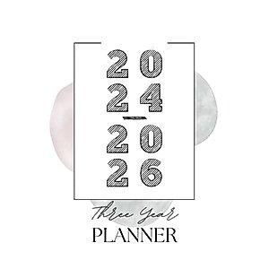 2024 - 2026 Three Year Planner: 3 Year Calendar Notebook Large Size | 36 Months Agenda January 2024 to December 2026 with Federal Holidays | Appointment Schedule Organizer