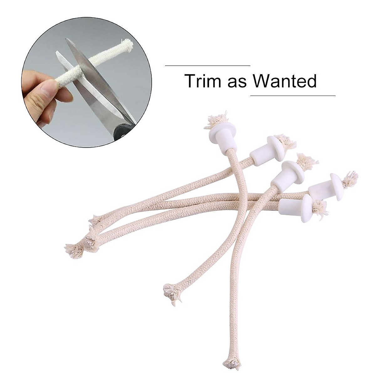 7 Pcs Oil Lamp Wick - Delaman Alcohol Lamp Wick Replacement Vintage Kerosene Lamp Wick Ceramic Lamp Accessories Oil Candle Lamp for Ceramic Heat,Experimentation and Lighting 7.2in