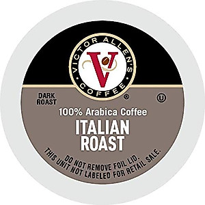 Victor Allen's Coffee Italian Roast and Seattle Dark Roast Coffee Pods for Keurig Brewers