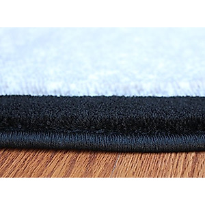 Masada Rugs, Sophia Collection Hand Carved Area Rug Modern Contemporary Red Grey White Black (5 Feet 3 Inch X 5 Feet 3 Inch) Round