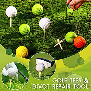 Golf Flask Gift Set 7 oz Stainless Steel Golf Flask with Leather Case Golf Accessories for Men and Women Includes Drinking Flasks Divot Tool Ball Marker and 4 Golfer Tees