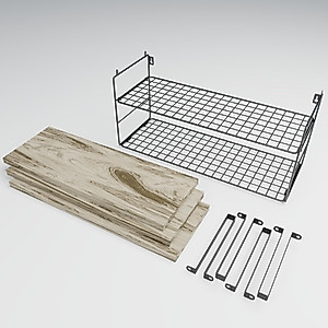 ILAYIJIA Bathroom Wall Floating Shelf: Bathroom Wall Mounted Floating Shelves, Floating Bathroom Wall Shelf, Bathroom Floating Shelves Wall Mounted, Bathroom Floating Shelf Over Toilet (Grey)