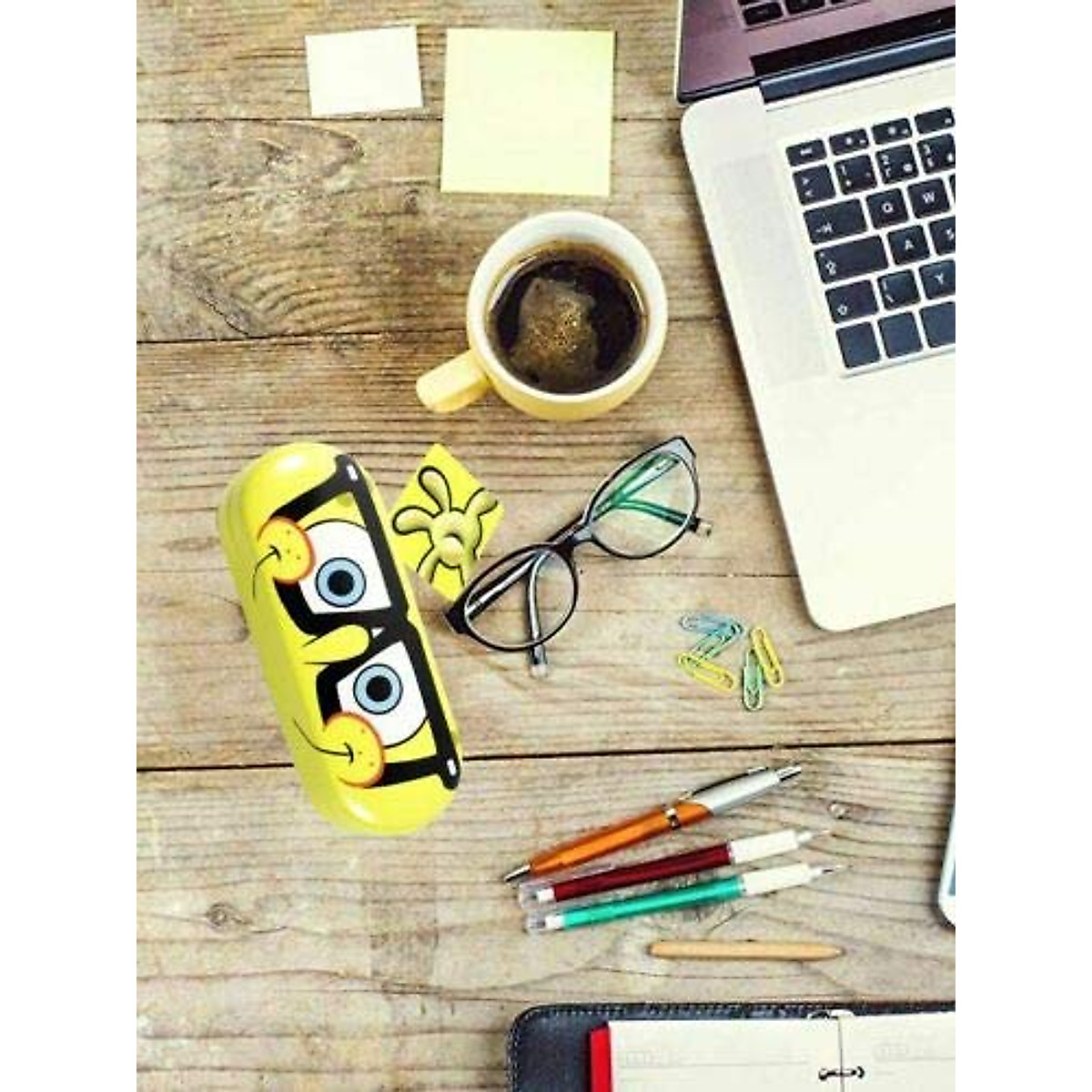 Nickelodeon Spongebob Squarepants Eye Sun Glasses Hard Case Yellow Round