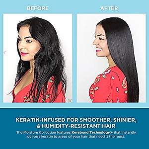 KERATHERAPY Keratin Infused Moisture Shampoo, 33.8 fl. oz., 1000 ml - Anti Frizz Moisture Shampoo for Oily Scalp and Dry Ends - Kerabond Technology, Aloe Vera, & Willow Bark - Sulfate & Paraben Free