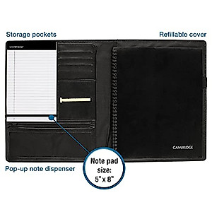 Mead Cambridge Limited NoteTaker Notebook (06126), Black
