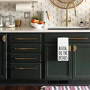 YouFangworkshop Alexa Do The Dishes Funny Kitchen Towels, Flour Sack Towel, Funny Hand Towel for Bathroom Kitchen Hostess Housewarming