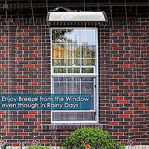 Yescom 2 Whole 40"x40" Outdoor Clear Door Window Awning Patio Cover Rain Protection Compact Polycarbonate Hollow Sheet