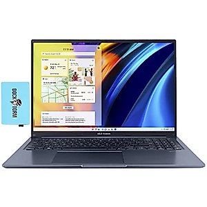 ASUS Vivobook Business Laptop 16.0" Wide UXGA IPS-Level (AMD Ryzen 7 5800HS 8-Core 3.20GHz, 40GB RAM, 8TB PCIe SSD, AMD Radeon, WiFi 6, Bluetooth 5.2, Webcam, Win 11 Home) w/Dockztorm Dock
