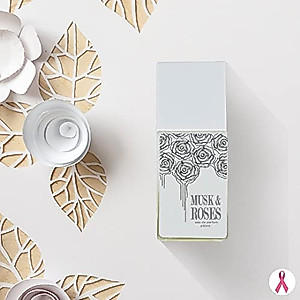 AHMED MUSK & ROSES 50mL Sensual Unisex Perfume for Women and Men featuring Sandalwood, Oud, Cedar and White Musk Base blended with a Fresh Fruity Top by Al Maghribi Arabian Oud and Fragrance Dubai