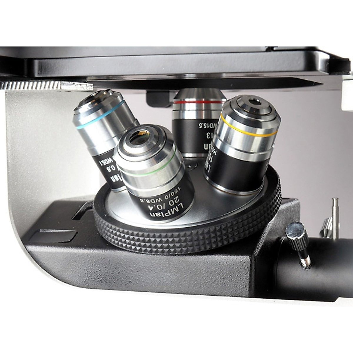 AmScope ME1200TB Inverted Trinocular Metallurgical Microscope, 50X-1000X Magnification, PL10x and PL20x Eyepieces, Polarizing Condenser, Brightfield and Polarizing LED Illumination with Rheostat, Large Double-Layer Mechanical Stage, 90-240V