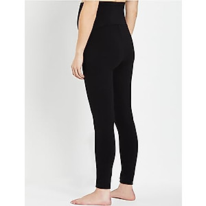 Motherhood Maternity Women's Essential Stretch Full Length Secret Fit Over The Belly Pregnancy Legging, Black, X-Large