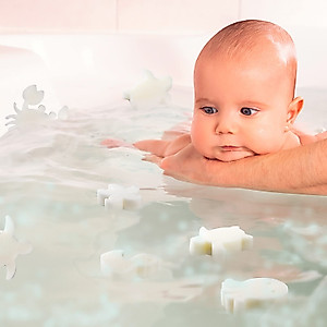 25 Pieces Hot Tub Scum Absorber Hot Tub Accessories Oil Absorbing Sponge Remover Floating Sponges for Hot Tub Swimming Pool and Spa (White)