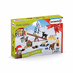 Schleich Farm World, 24-Piece Playset, Animal Toys for Girls and Boys 5-12 years old, Advent Calendar 2021