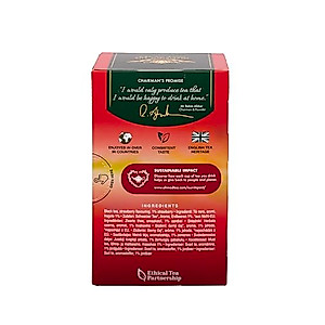 Ahmad Tea Strawberry Sensation Black Tea, 20-Count Boxes (Pack of 6)