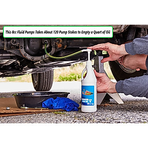 Slippery Pete - Fluid Pump for Standard Quart Bottles - 8cc per Pump Stroke and 3rd Hand Adapter, Transfer Gear Oil, Transmission and Differential Fluid (28mm)