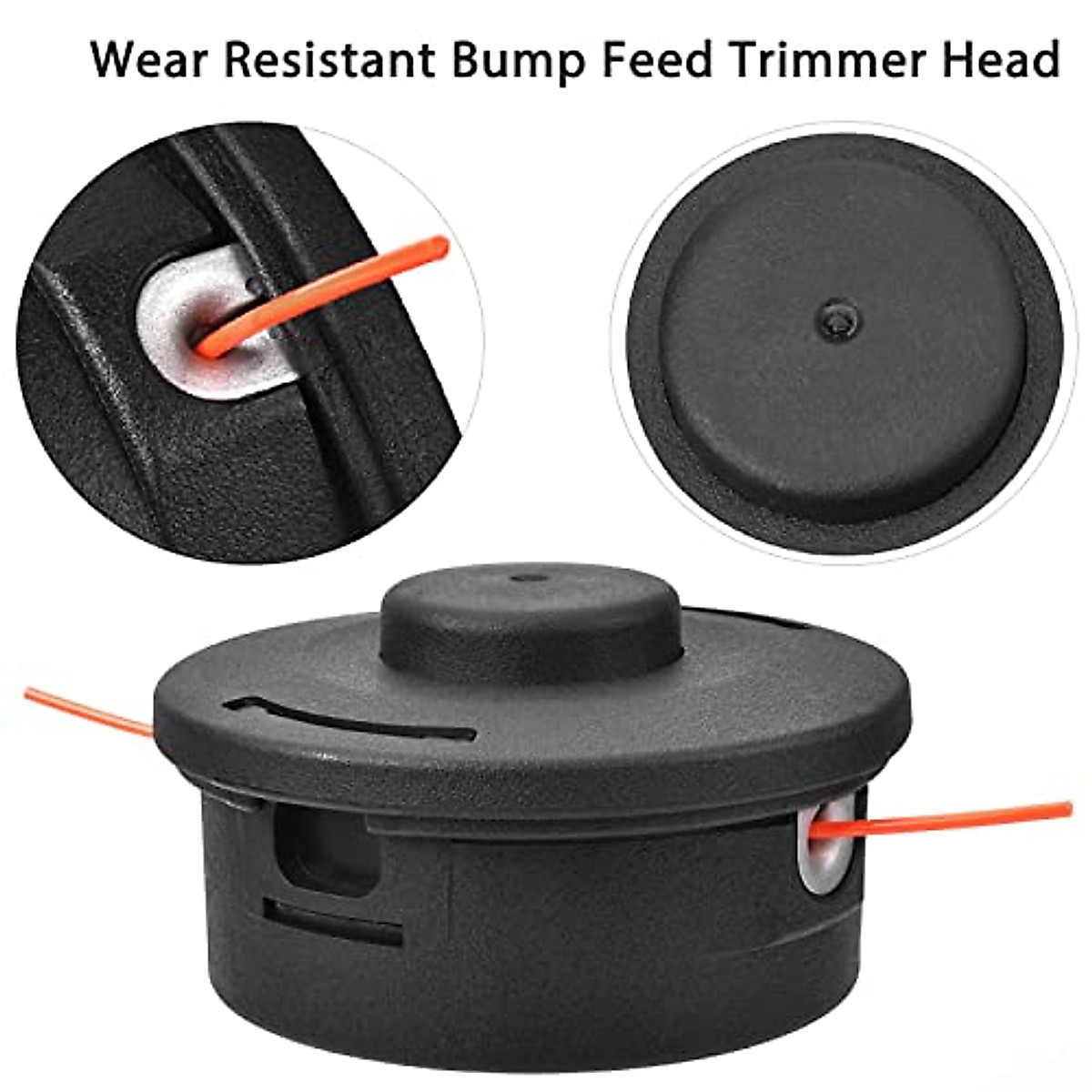 HENTROY 25-2 Bump Feed Trimmer Head for Stihl Weedeater FS55 FS55R FS56 FS56RC FS70 FS70R FS80 FS85 FS90 FS91R FS94R FS100RX FS110 FS120 FS130 FS131 FS240 FS250