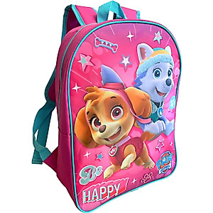 Ruz Paw Patrol Girls 15" School Backpack (Puink-Aqua Blue)