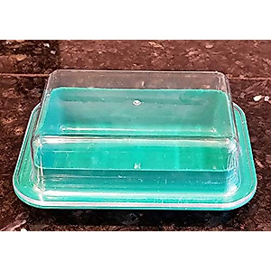 Handy Housewares Large Double-Wide Two-Stick Butter Serving Storage Dish with Lid - Random Color (1)