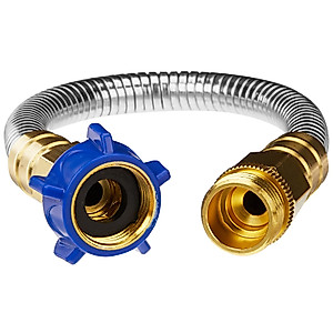 Tardigrade Metal Garden Hose 1 FT, Heavy Duty 304 Short Stainless Steel Water Hoses, Unmatched Durability, Flexible, Lightweight, Outdoor