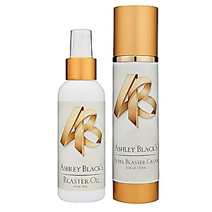 The Blaster Oil and After Blaster Cream by Ashley Black. Use with FasciaBlasting for Maximum Results. Blaster Fat Burning Oil and Soothing Arnica and Skin Tighteners for Post FasciaBlast