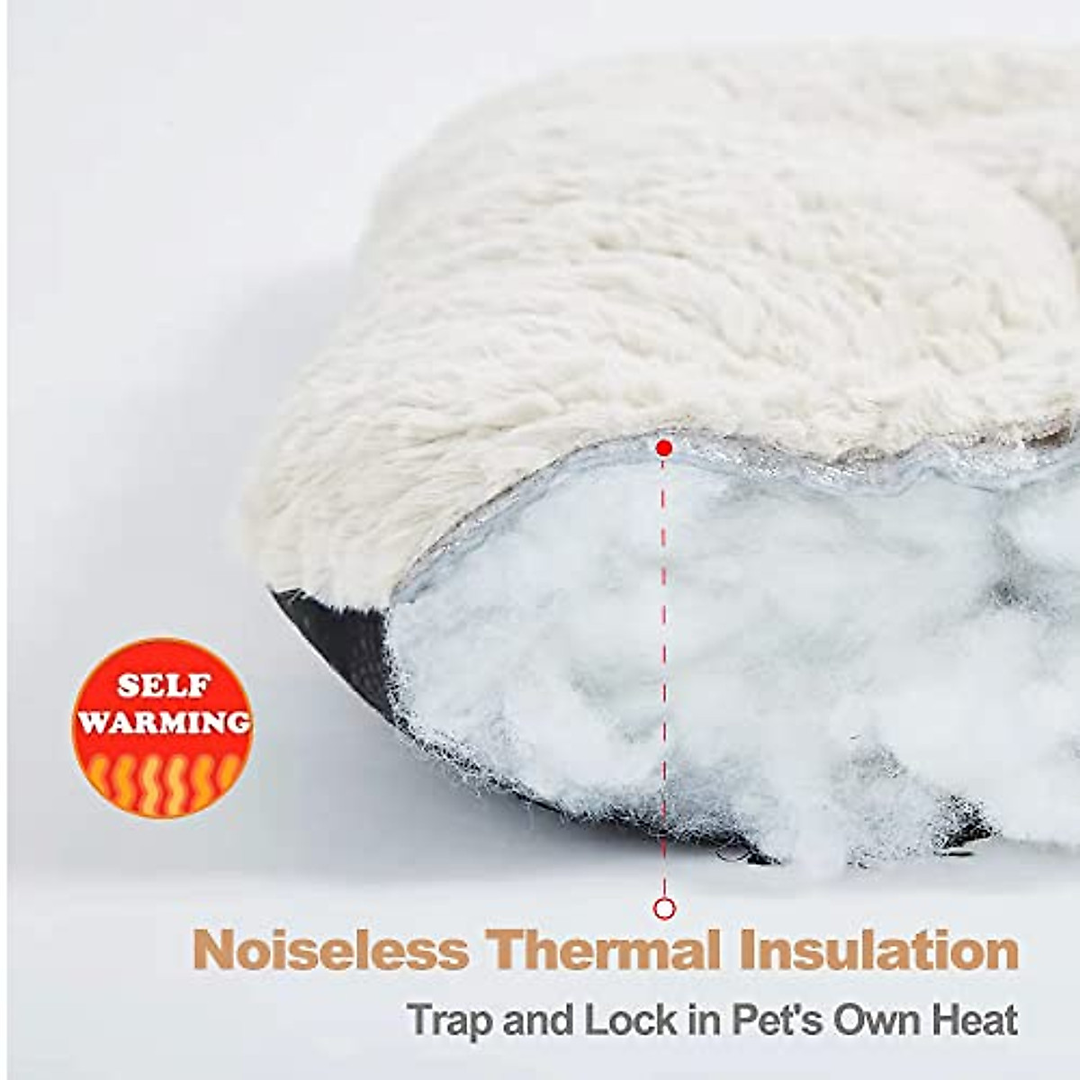 YFPets Self Warming Cat Bed Self Heating Cat Pad Heating Pad 24"x 18" Thermal Pad for Cat for Outdoor Pet Heating Pad for Dog with Anti-Slip Bottom Machine Washble