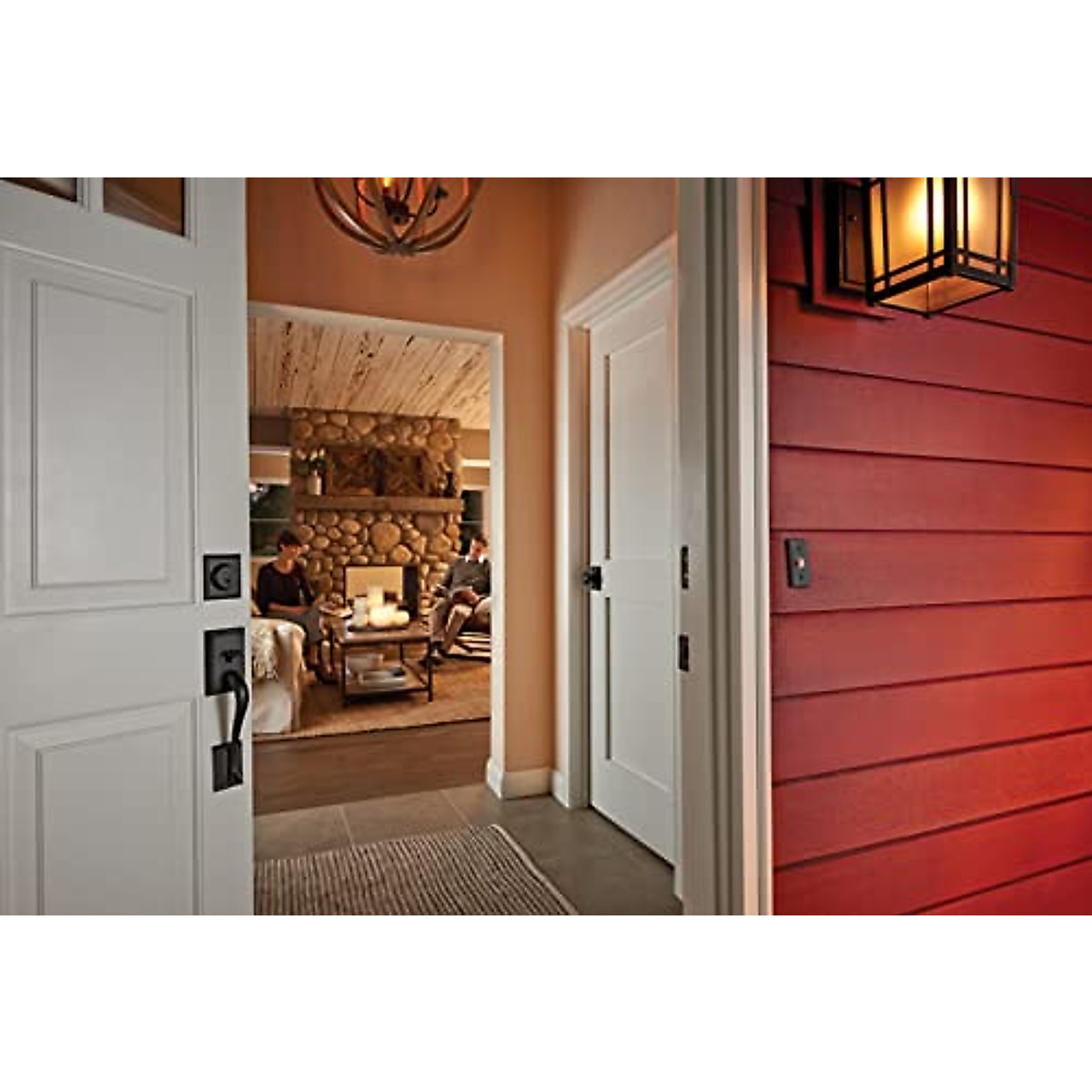 Schlage F58 ADD 622 Addison Exterior Handleset with Deadbolt, Matte Black (Exterior Half Only)