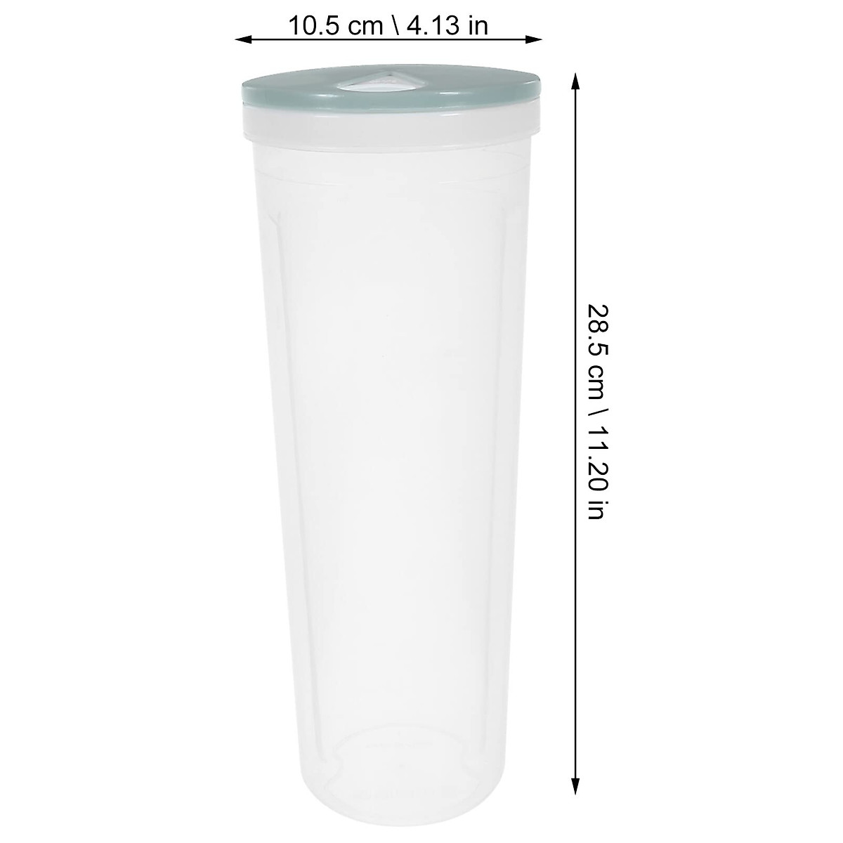 Kichvoe Pasta Storage Bin Pasta Storage Container Airtight Spaghetti Box Pantry Noodles Canister Holder Plastic Food Containers with Lock Lids for Dry Food Noodle Sugar Flour Cereal