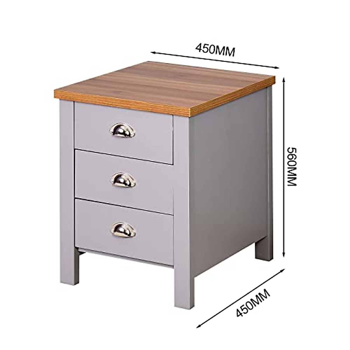 HIGOH Bedside Table Nightstands Bedside Table Multi-Function Living Room Bedroom Storage Cabinet with Drawers