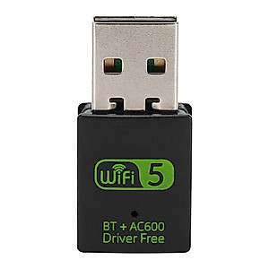 CHICIRIS 【𝐄𝐚𝐬𝐭𝐞𝐫 𝐏𝐫𝐨𝐦𝐨𝐭𝐢𝐨𝐧】 RTL8821CU WiFi Network Card, 2 in 1 WiFi Dongle, Smartphones for Windows7/8/8.1/10/Xp