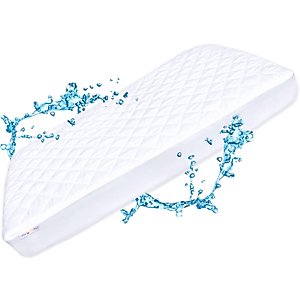 Pack N Play Mattress Protector Pad - Waterproof & Noiseless, Ultra-Soft Breathable Mattress Cover for Pack and Plays, Playards and Mini Cribs, Highly Absorbent Fitted and Dryer Safe