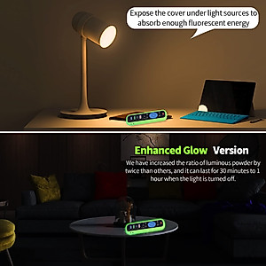 4 Pack Remote Case for Roku,Glowing Remote Cover, Remote Cover Battery Cover for Roku Voice Remote Official, Silicone Universal Protective Sleeve