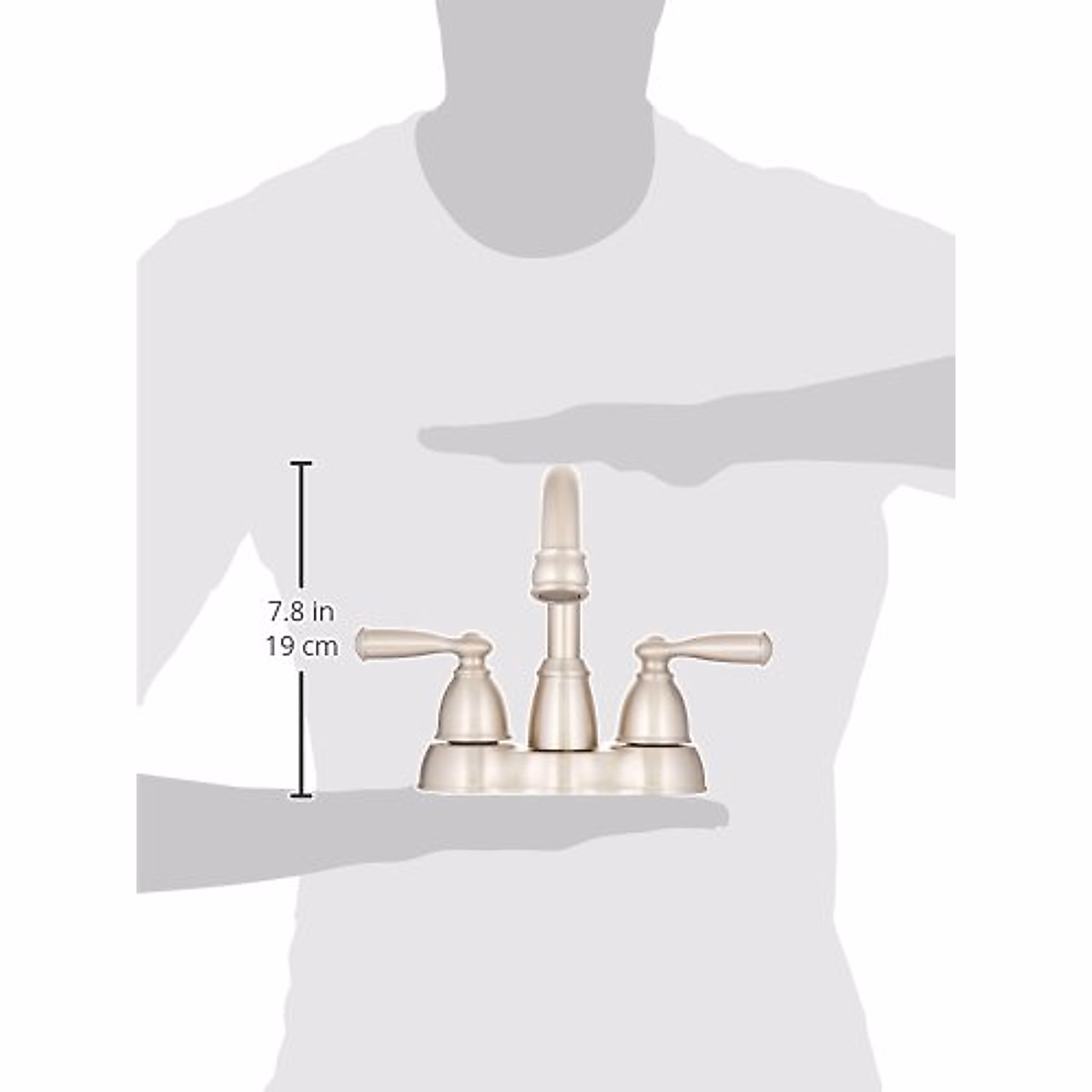 Moen WS84913SRN Banbury Handle Hi Bath Faucet, Pack of 1, Spot Resist Brushed Nickel