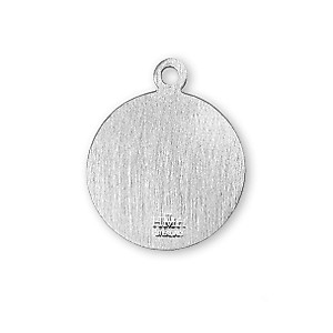 Sterling Silver St. Gregory Medal With 20" Chain Necklace